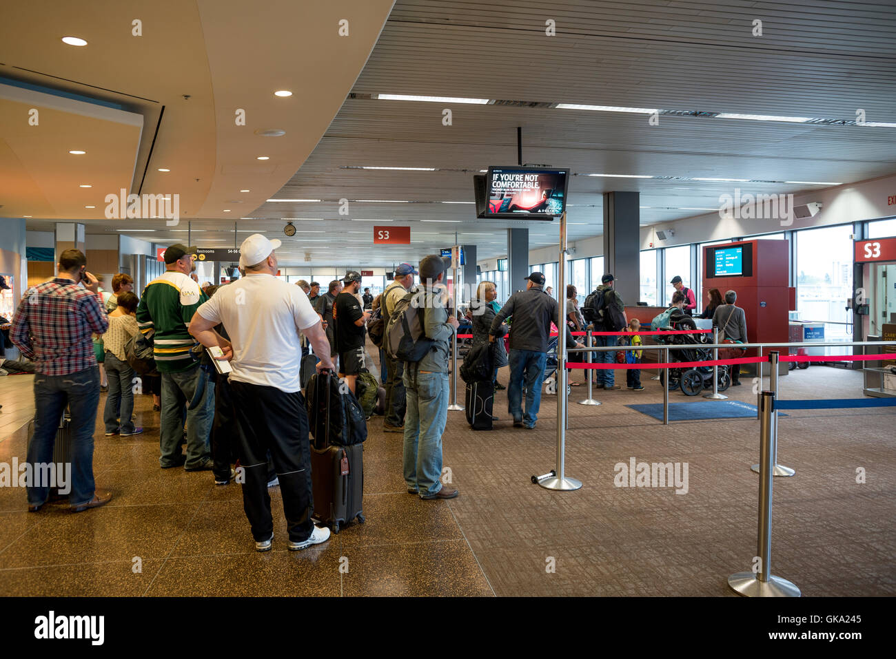Seattle - Tacoma Airport interior - Terminal Stock Photo - Alamy