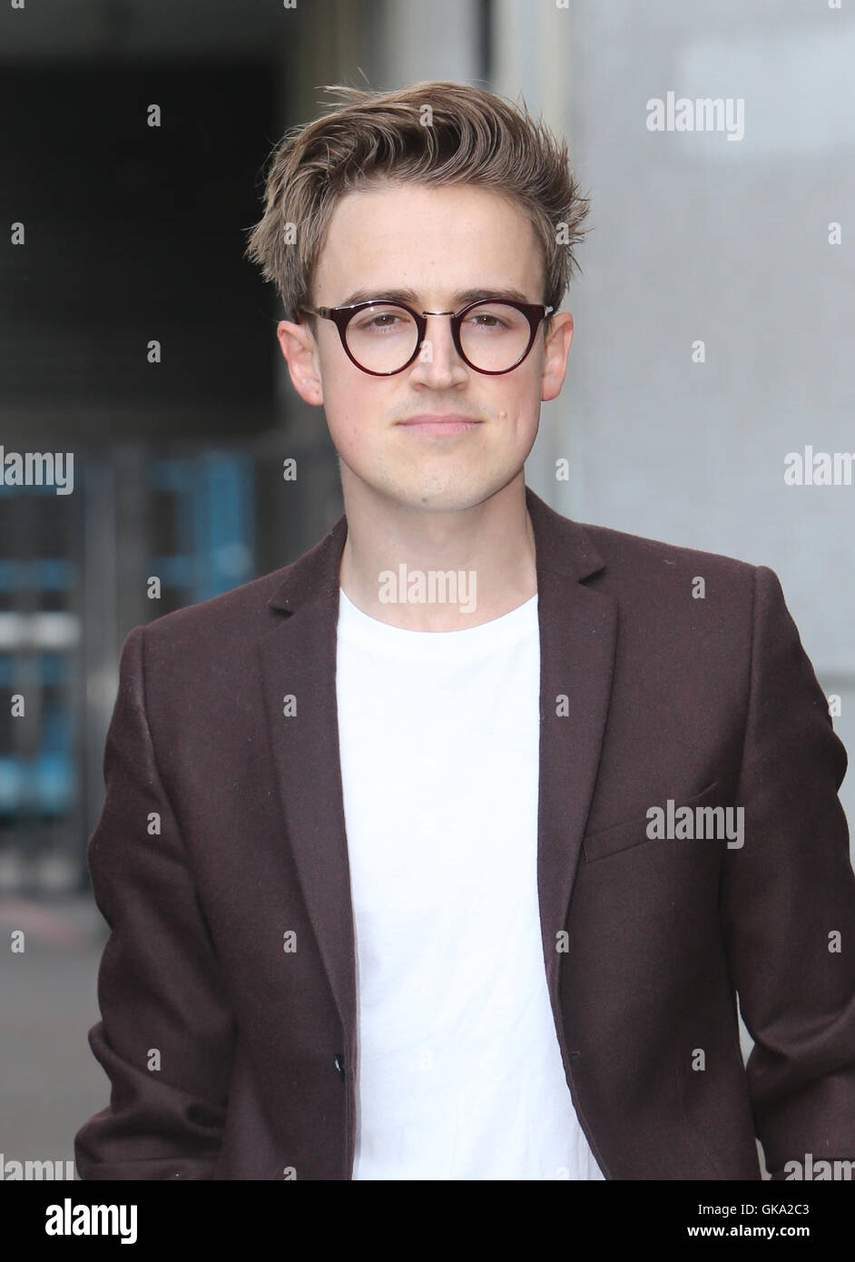 Tom Fletcher outside ITV Studios Featuring: Tom Fletcher Where: London ...