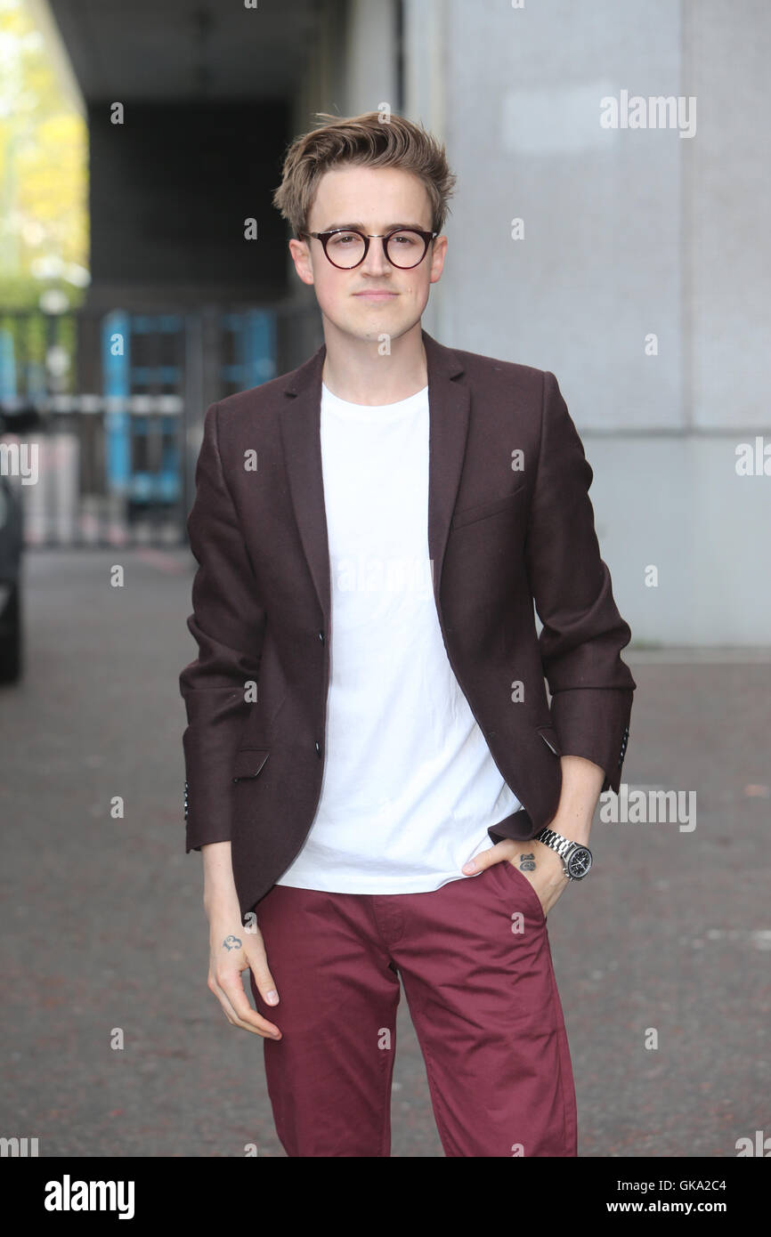 Tom Fletcher outside ITV Studios Featuring: Tom Fletcher Where: London ...
