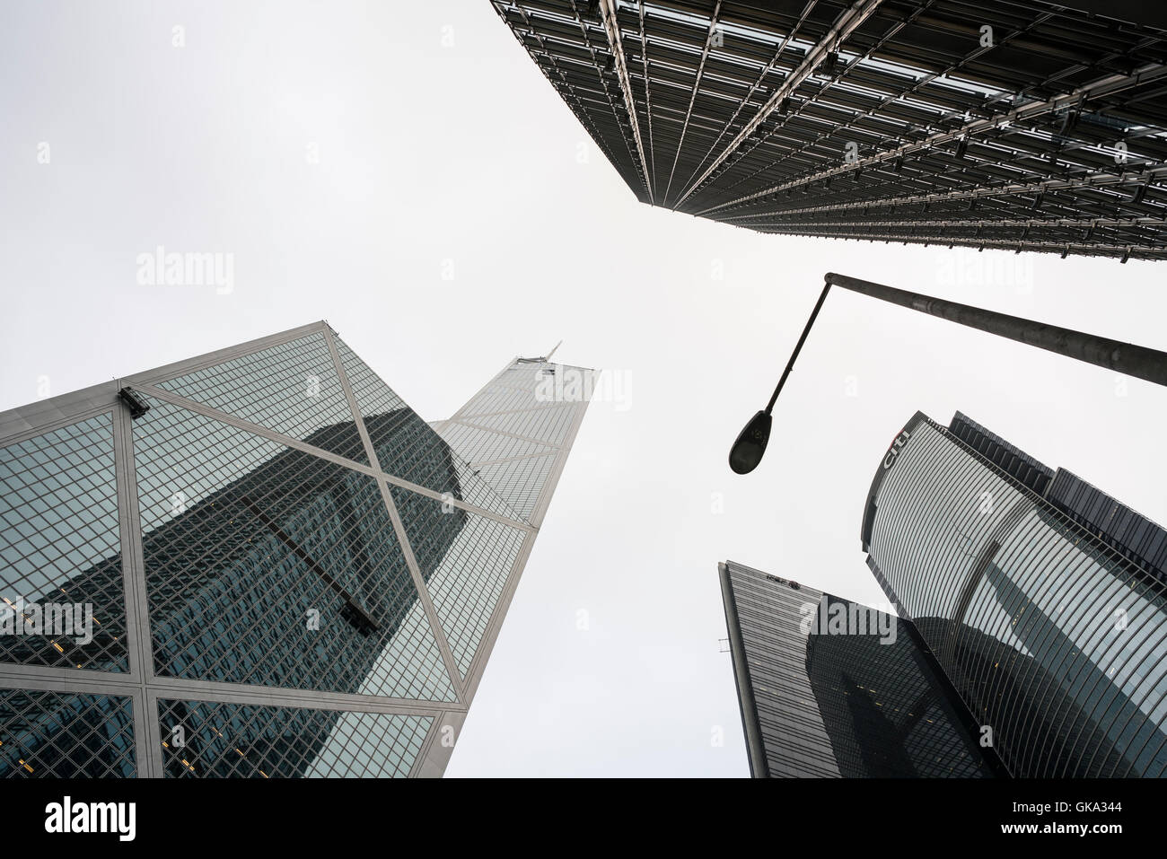Hong kong wide angle city high rise building night view hi-res stock photography and images - Alamy