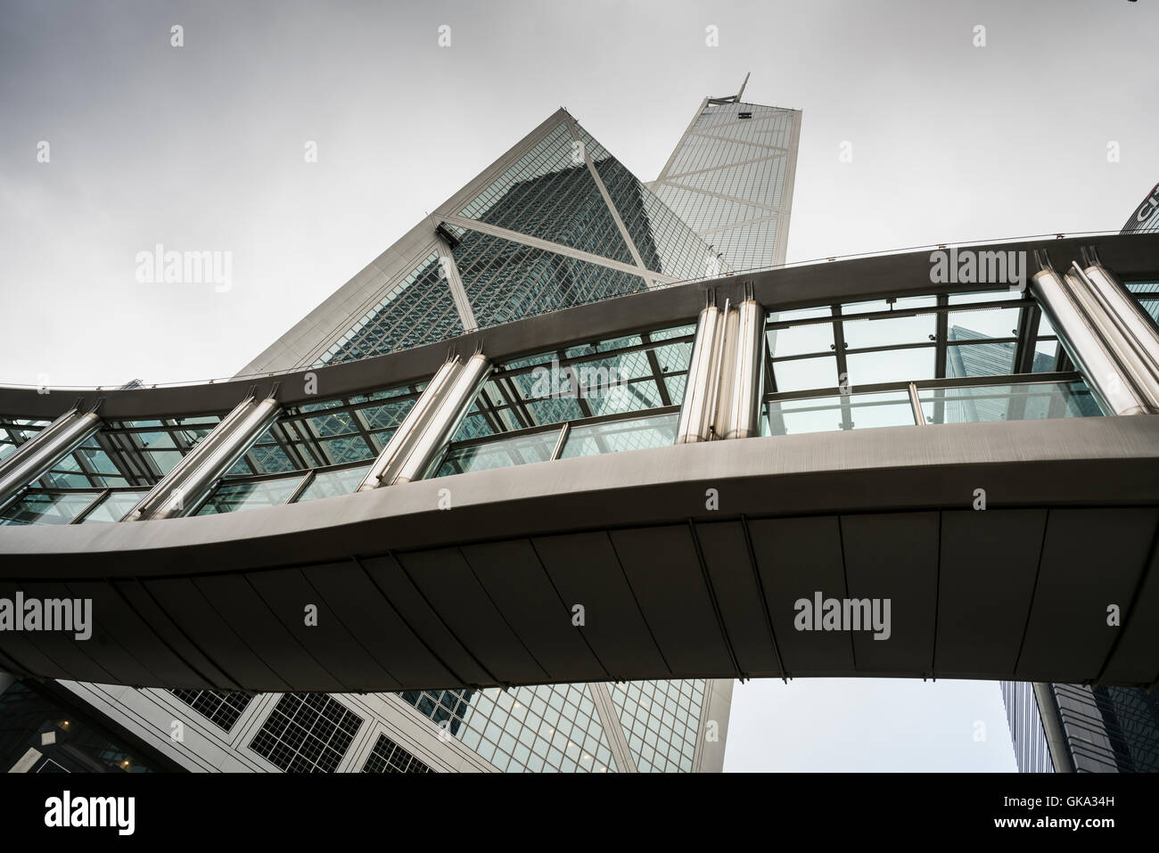 Hong kong wide angle city high rise building night view hi-res stock photography and images - Alamy