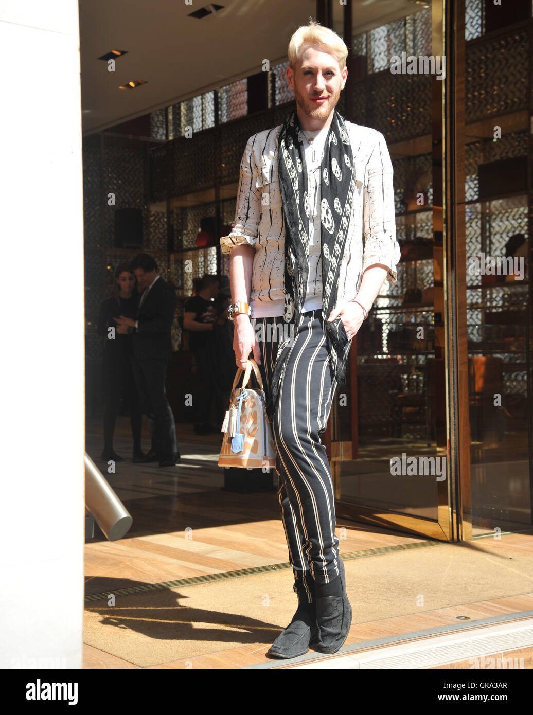Lewis-Duncan Weedon, Fashion blogger Lewis-Duncan Weedon arrives at ...