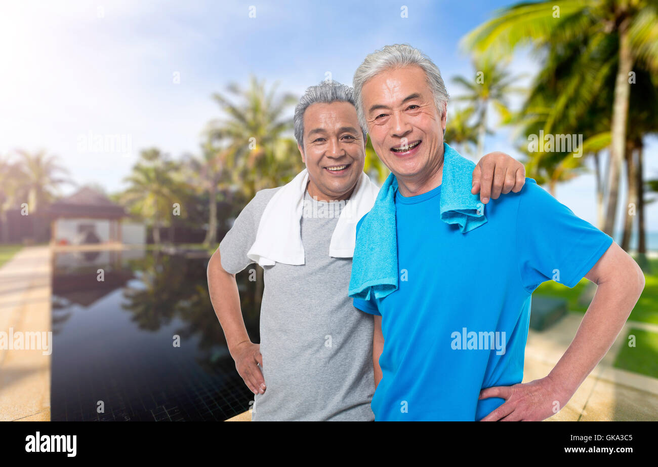 Happy old age Stock Photo - Alamy