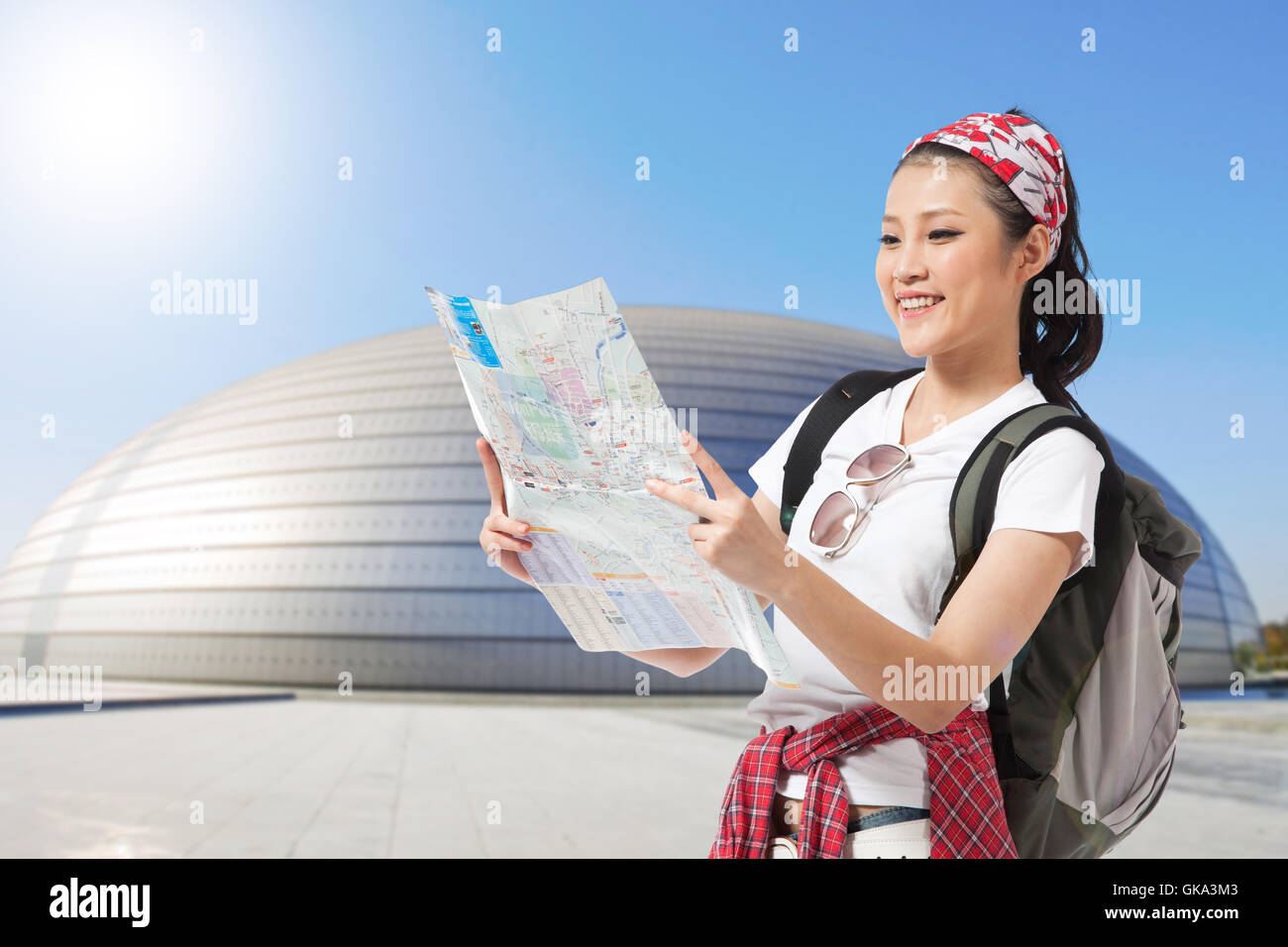A young girl traveling Stock Photo - Alamy