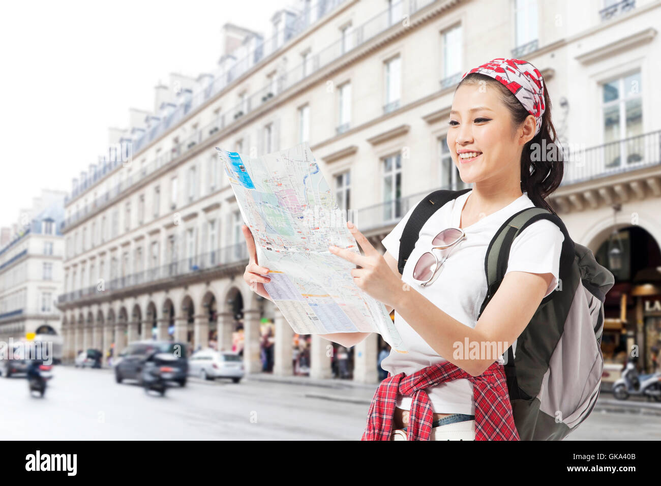 A young girl traveling Stock Photo - Alamy