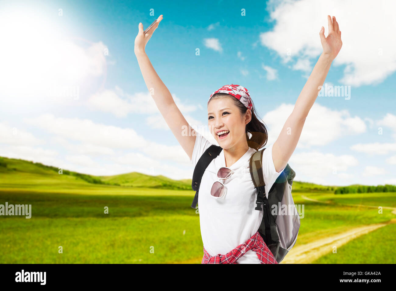 A young girl traveling Stock Photo - Alamy