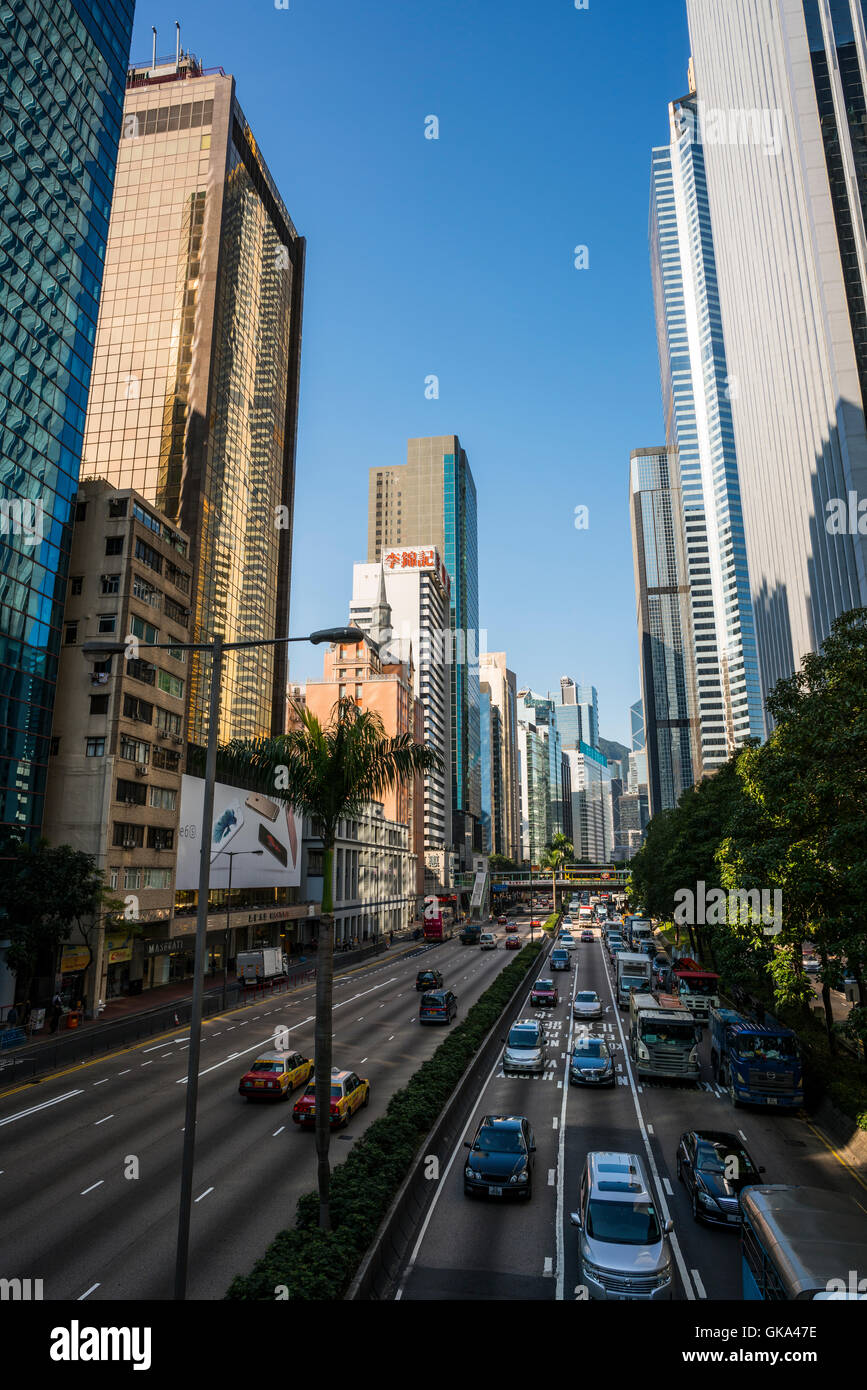 Modern city street, Hong Kong, China Stock Photo - Alamy