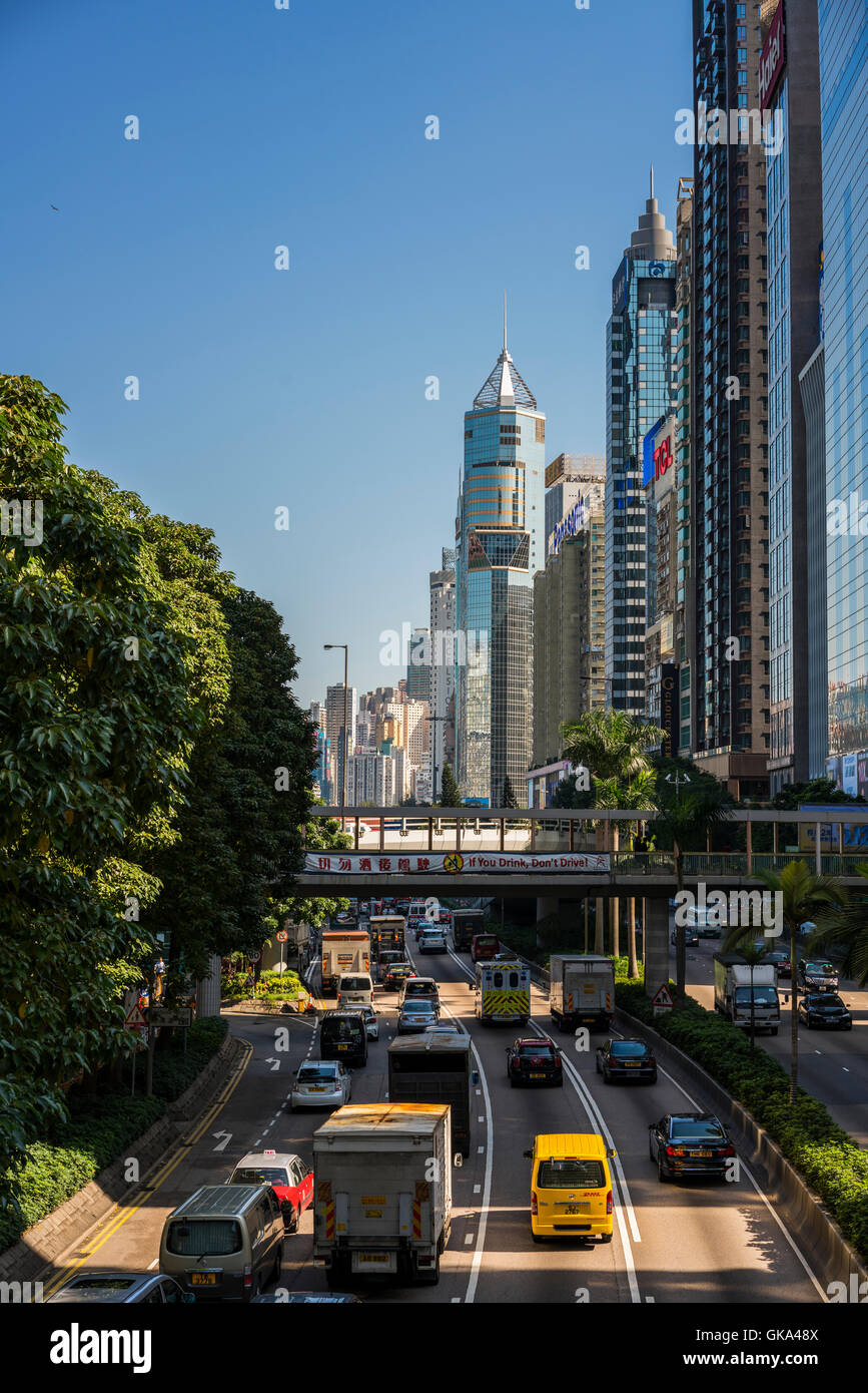 Modern city street, Hong Kong, China Stock Photo - Alamy