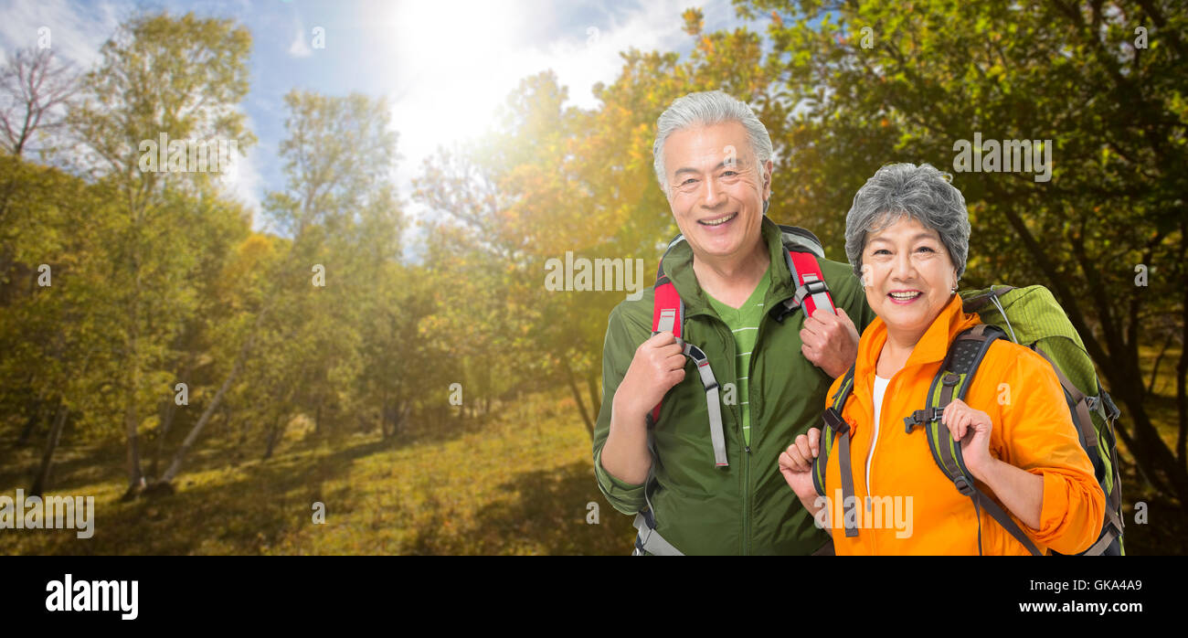 Happy old age Stock Photo - Alamy