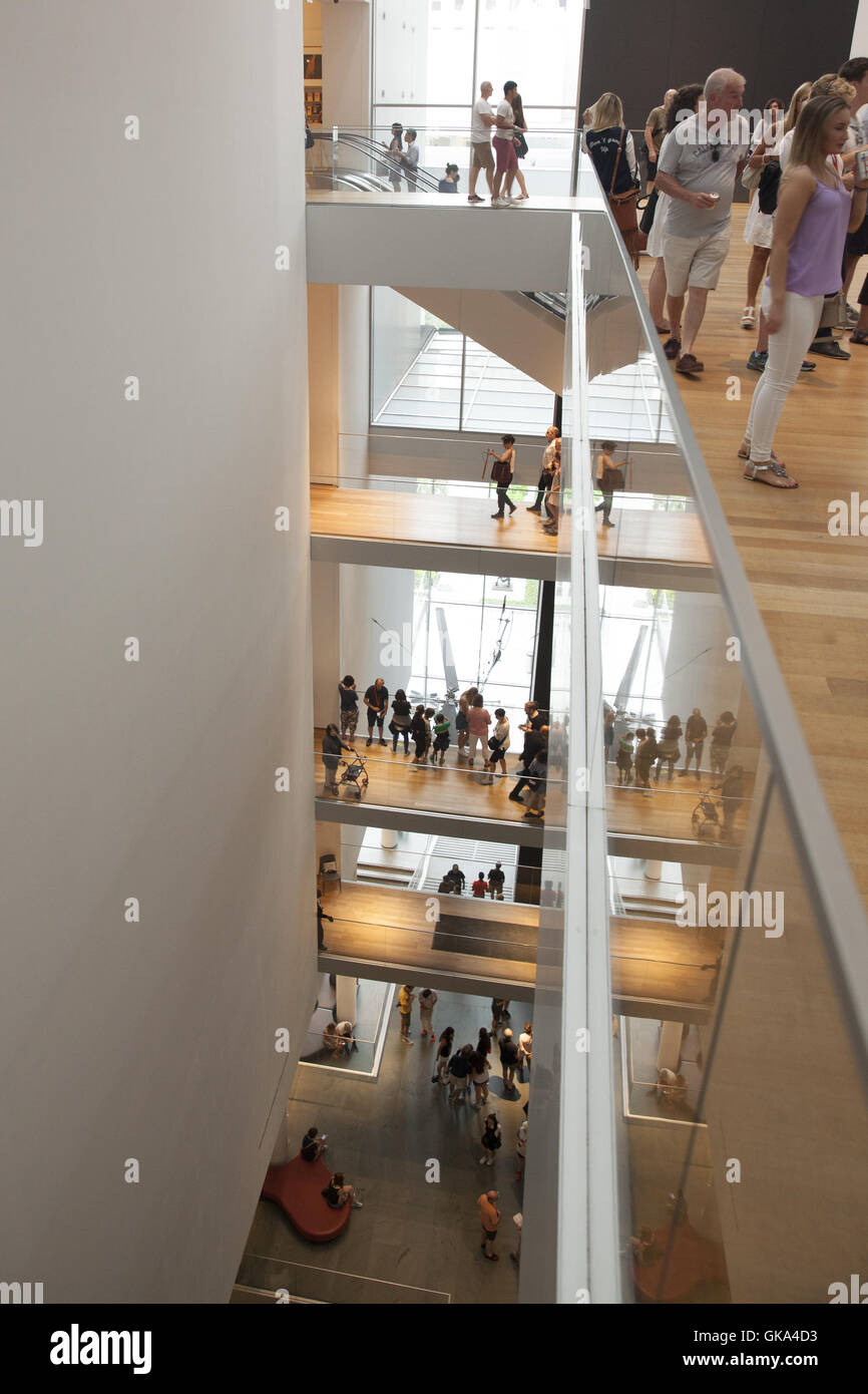 The open architecture at the Museum Of Modern Art in NYC allows one to ...