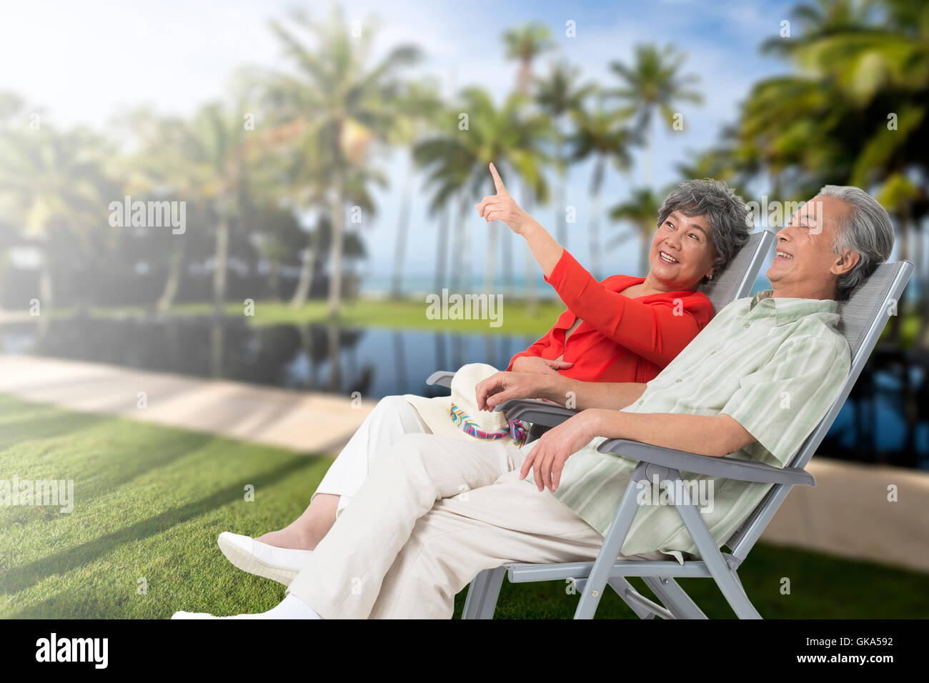 Happy old age Stock Photo - Alamy