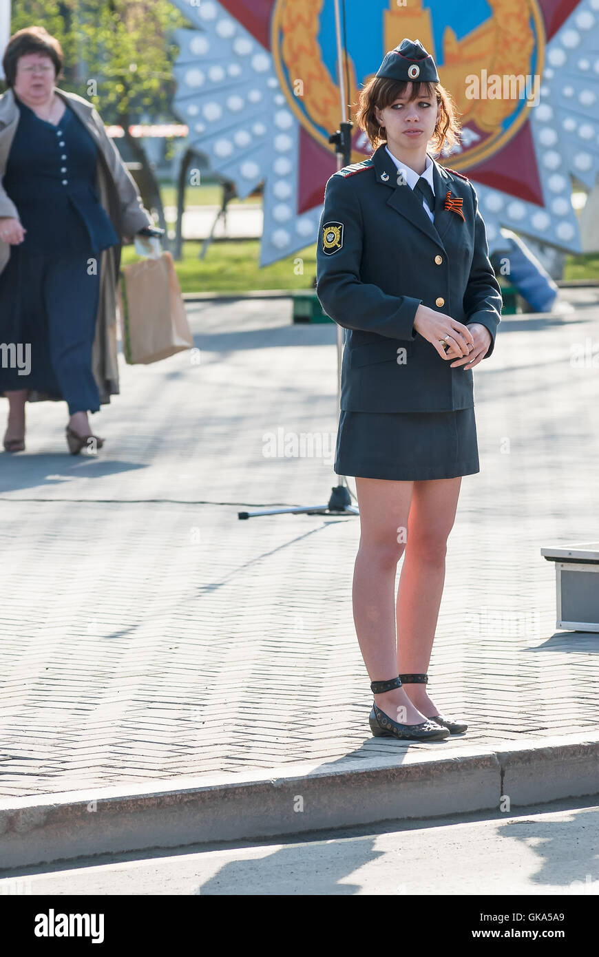 Russia police officer female hi-res stock photography and images - Alamy