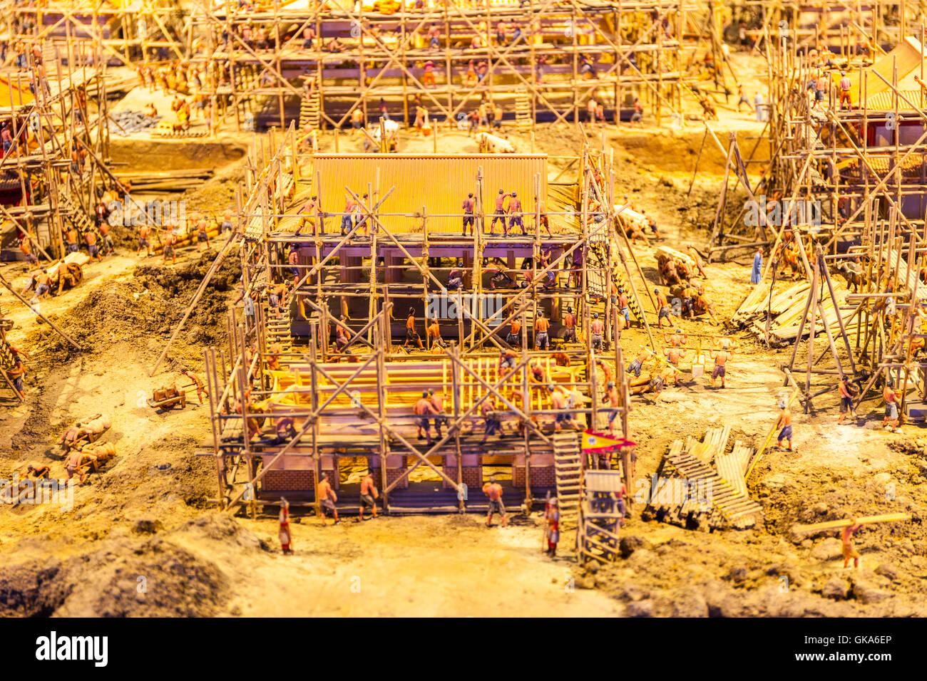 Porcelain Large sand table model Stock Photo - Alamy