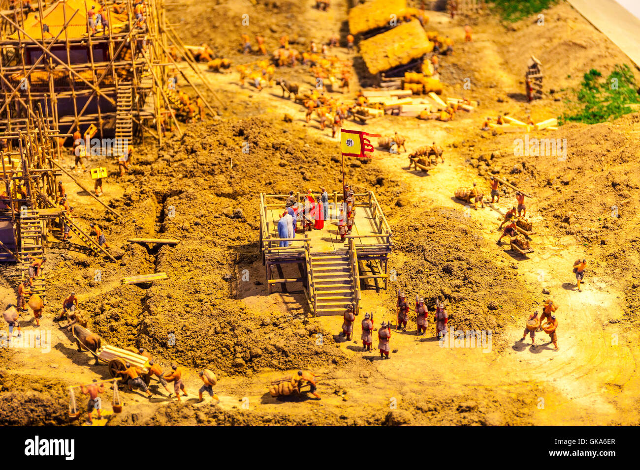 Porcelain Large sand table model Stock Photo - Alamy