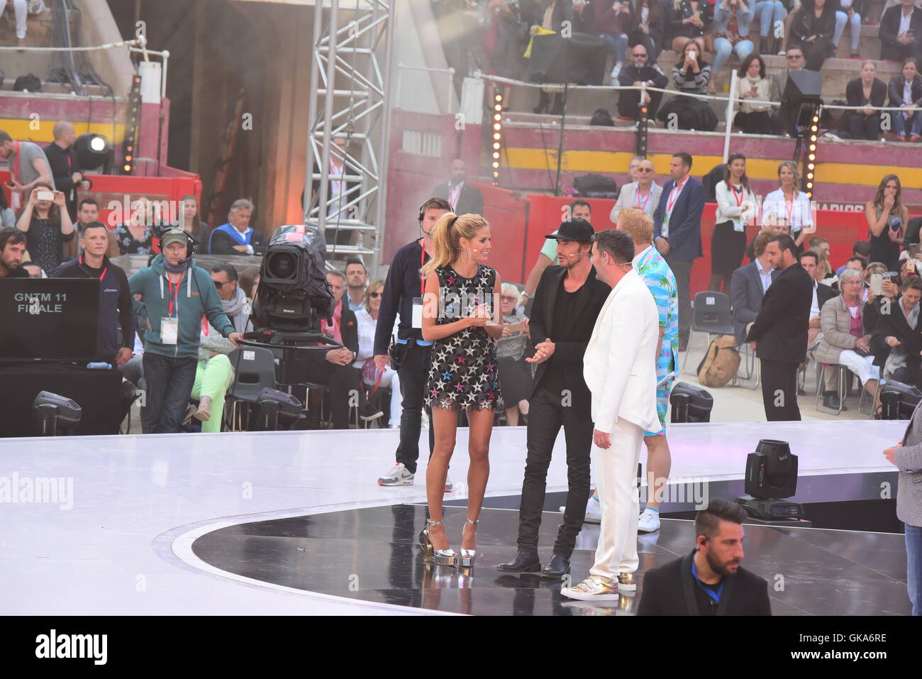 Finale of TV show "Germany's Next Topmodel" at Coliseo Balear ...