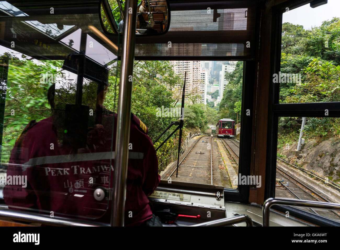Victoria green peak tram hi-res stock photography and images - Alamy