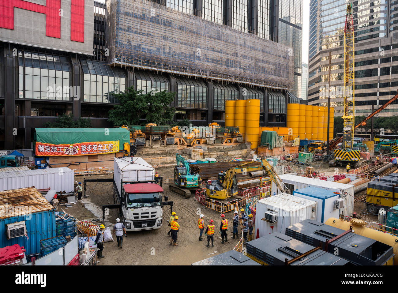 Reclamation operations, Hong Kong Stock Photo - Alamy