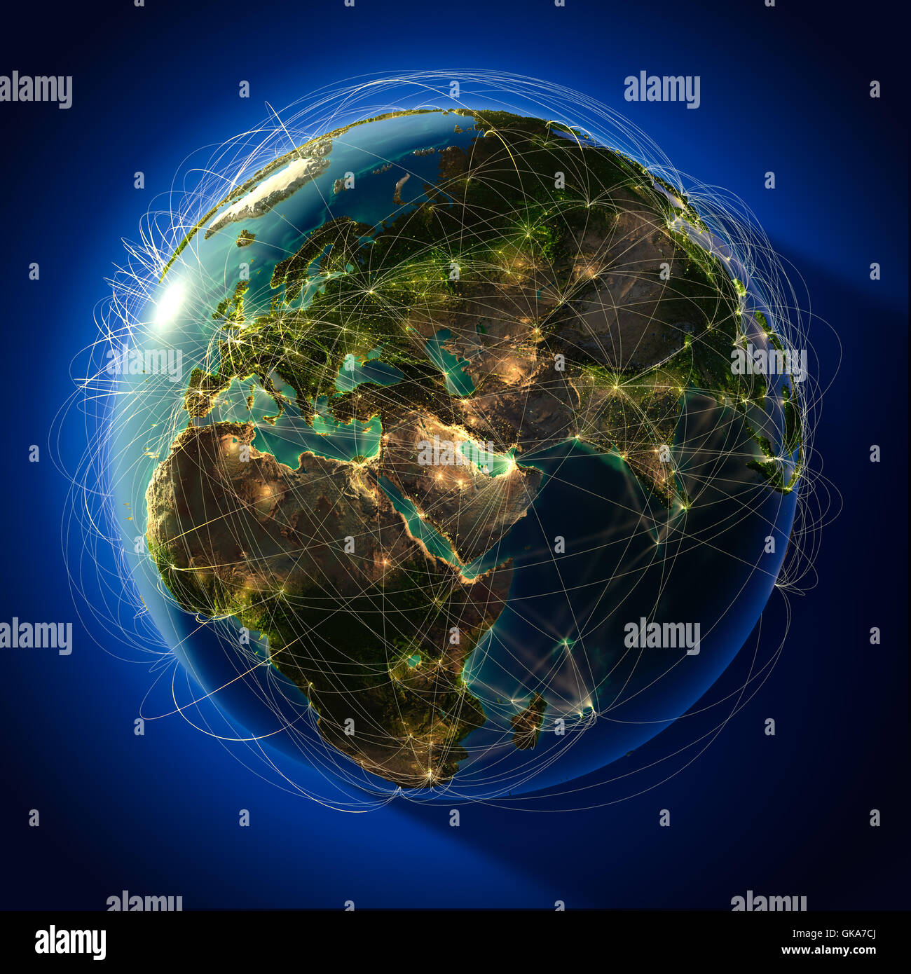 Sea route map of india hi-res stock photography and images - Alamy