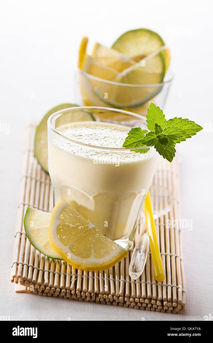 fruit shake lemon Stock Photo - Alamy
