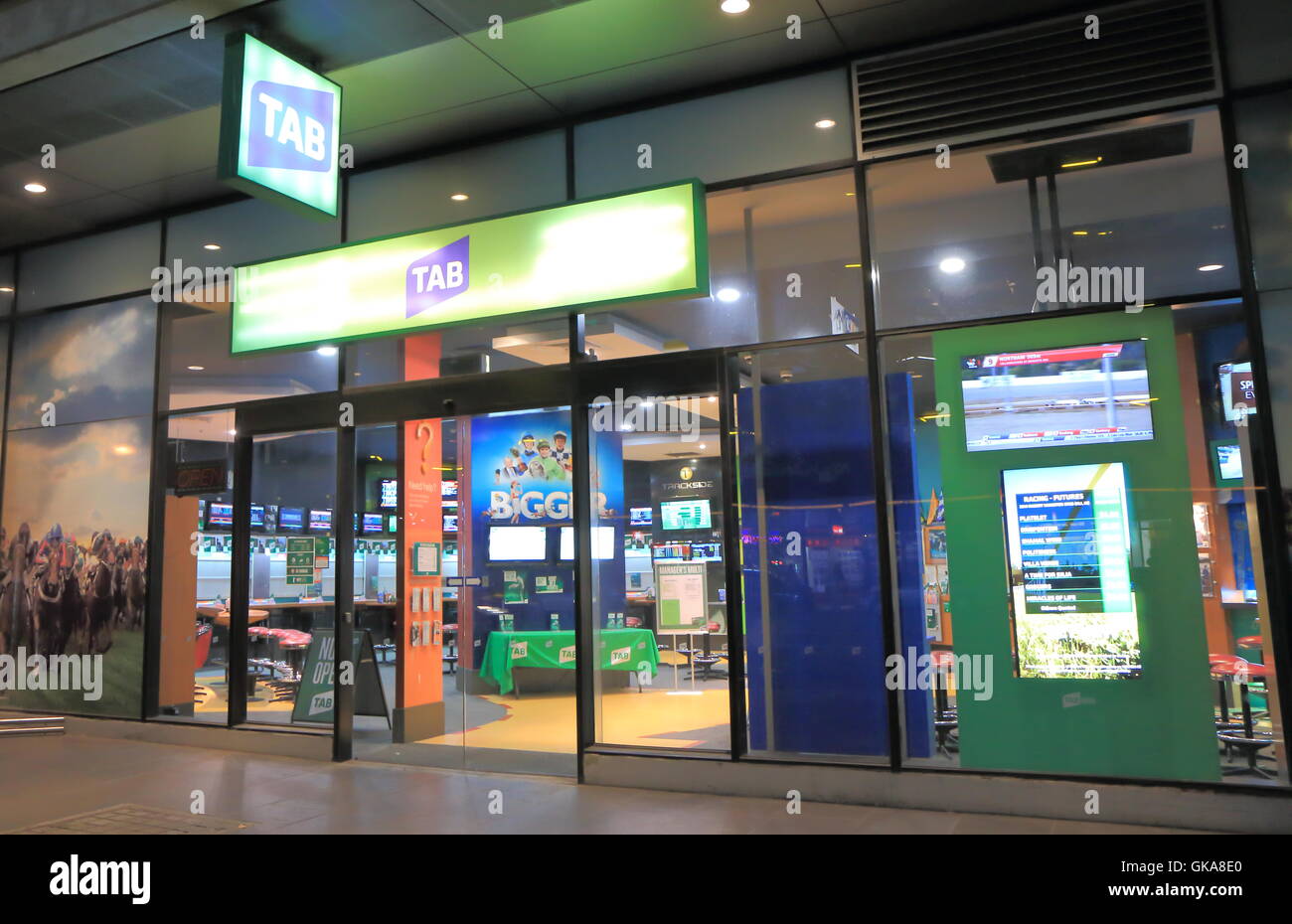 TAB store in Melbourne Australia Stock Photo - Alamy