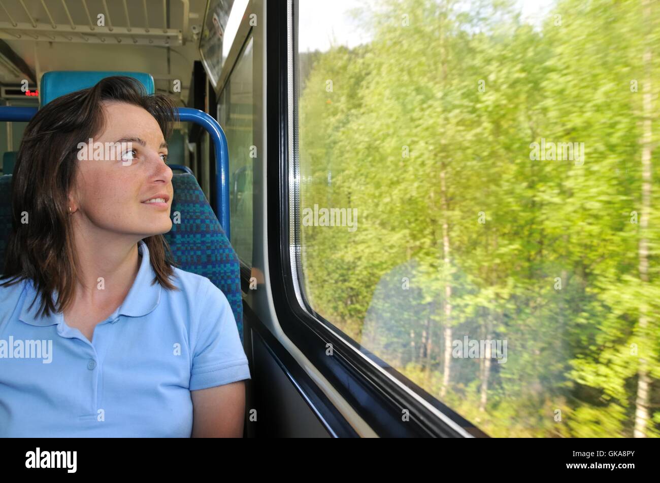 woman railway locomotive Stock Photo - Alamy