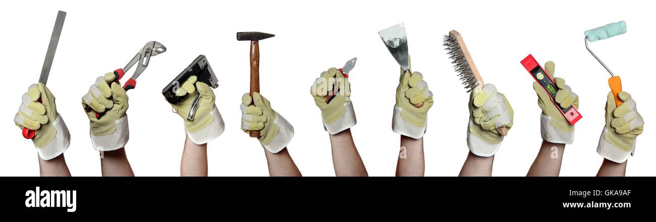 house building hand Stock Photo - Alamy