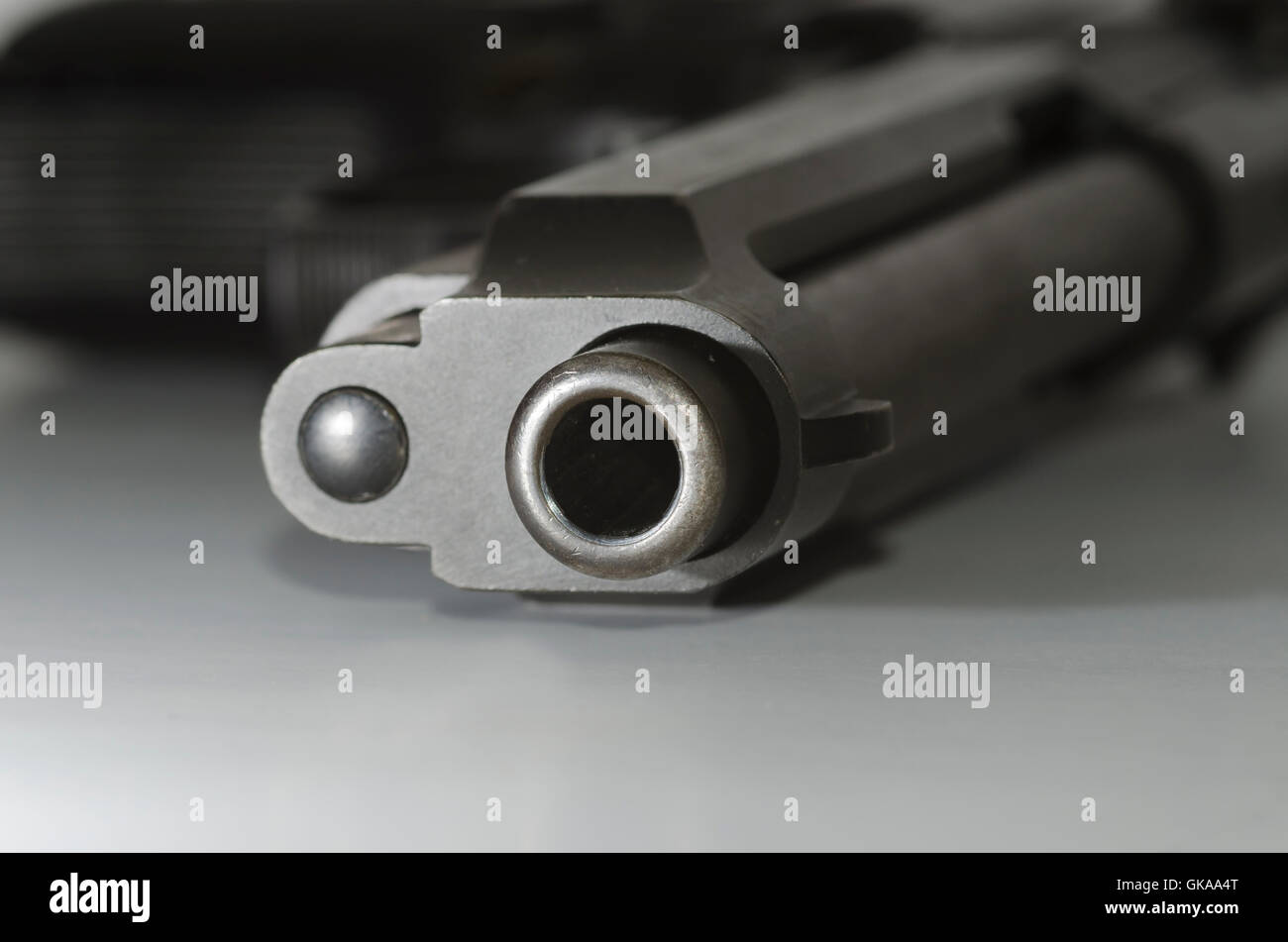 danger closeup barrel Stock Photo - Alamy
