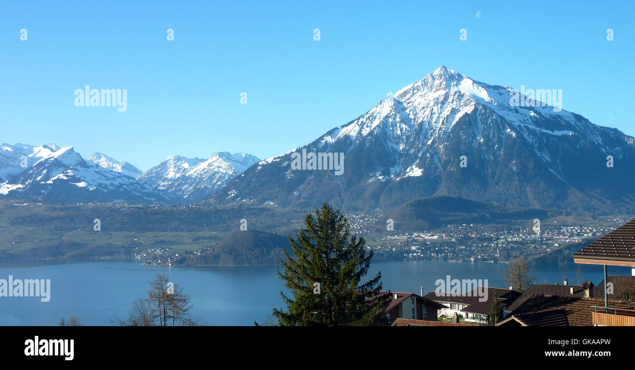 alps sunrise switzerland Stock Photo - Alamy