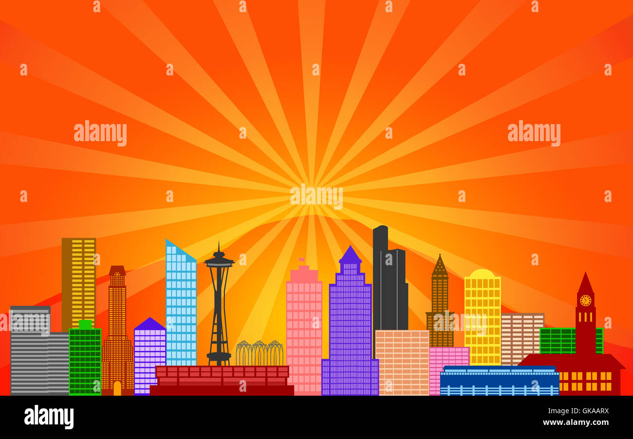 skyline skyscrapers skyscraper Stock Photo - Alamy