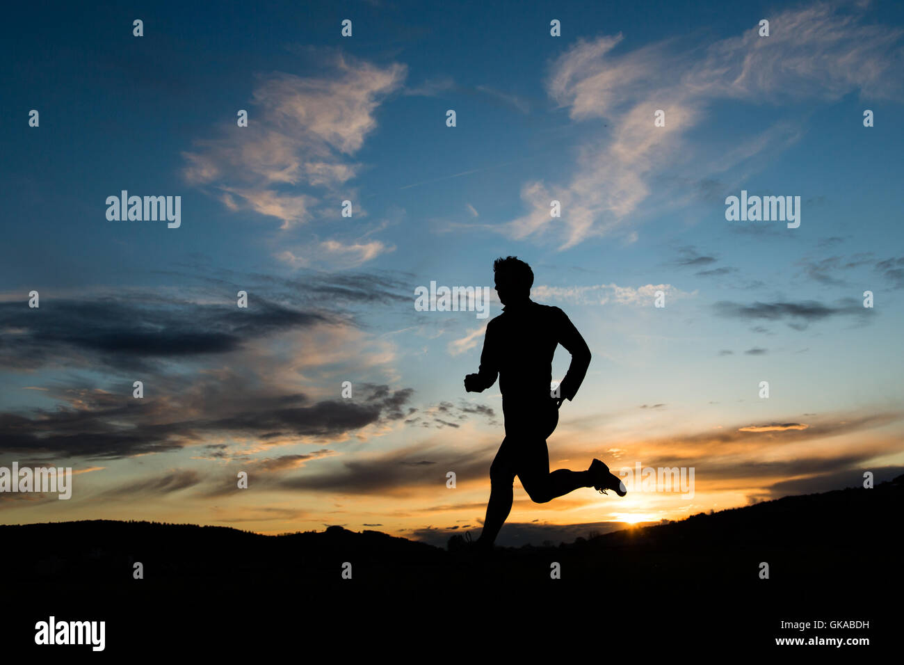 Sport sports sunset outdoor silhouette hi-res stock photography and ...