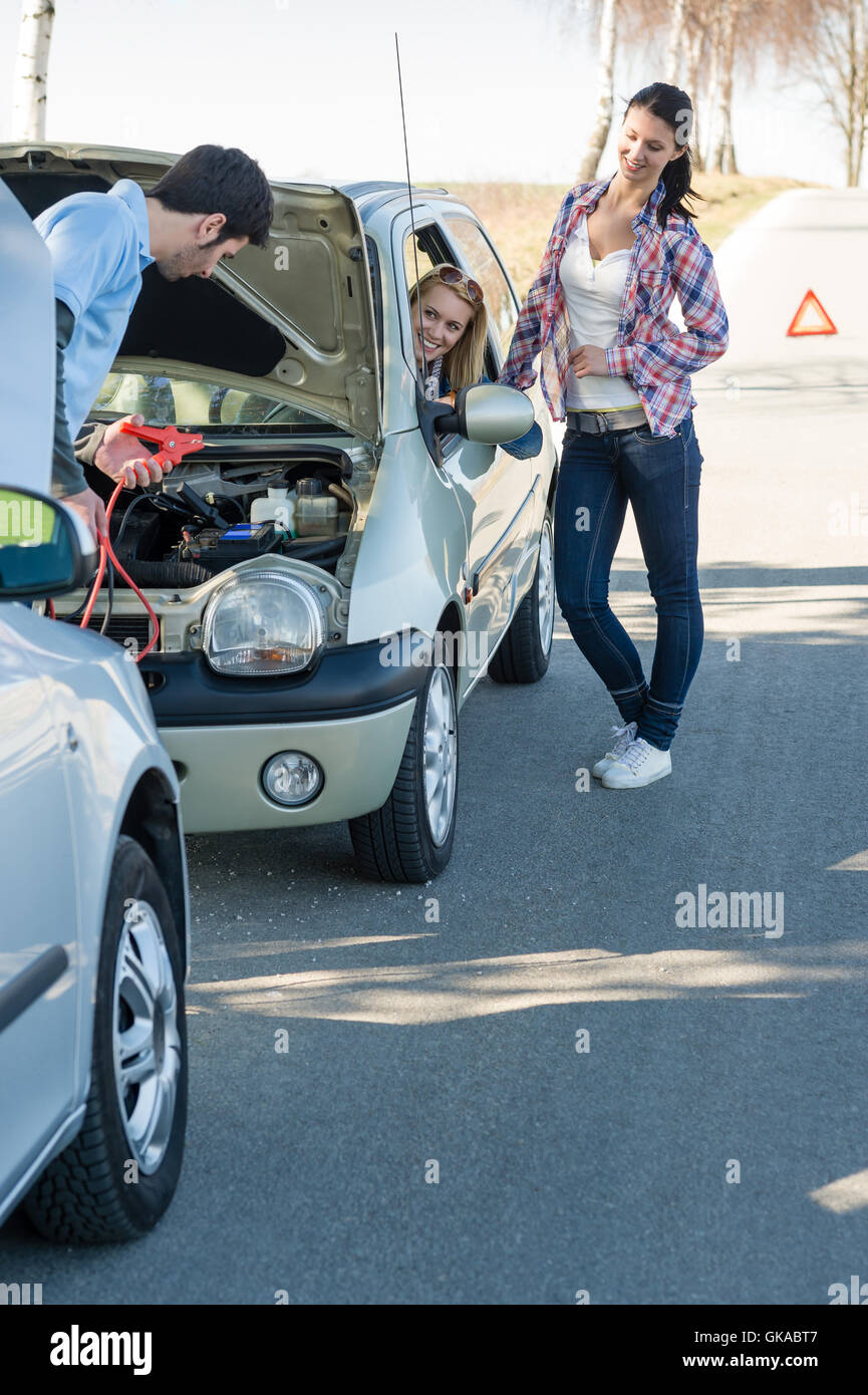 Woman Starting Car Stock Photos & Woman Starting Car Stock Images - Alamy
