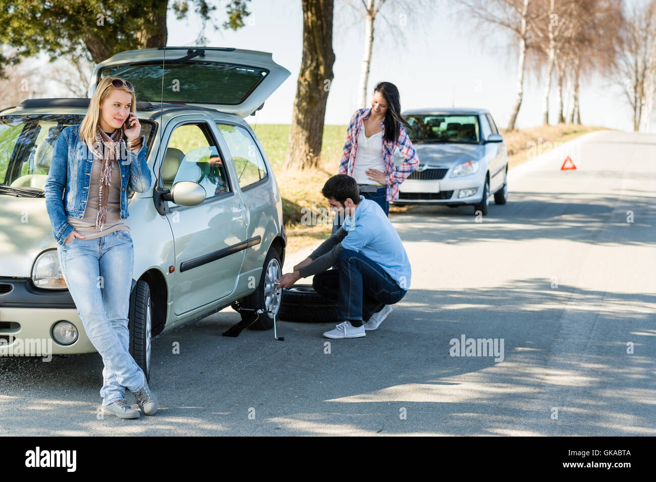 woman women traffic Stock Photo - Alamy
