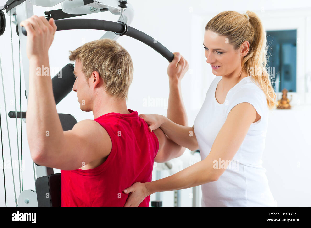 patient at the physiotherapy Stock Photo - Alamy