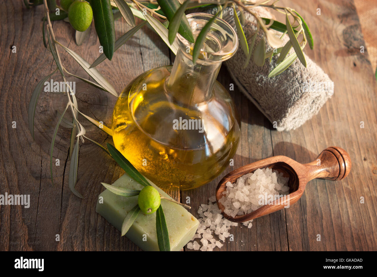 skin olive products Stock Photo - Alamy