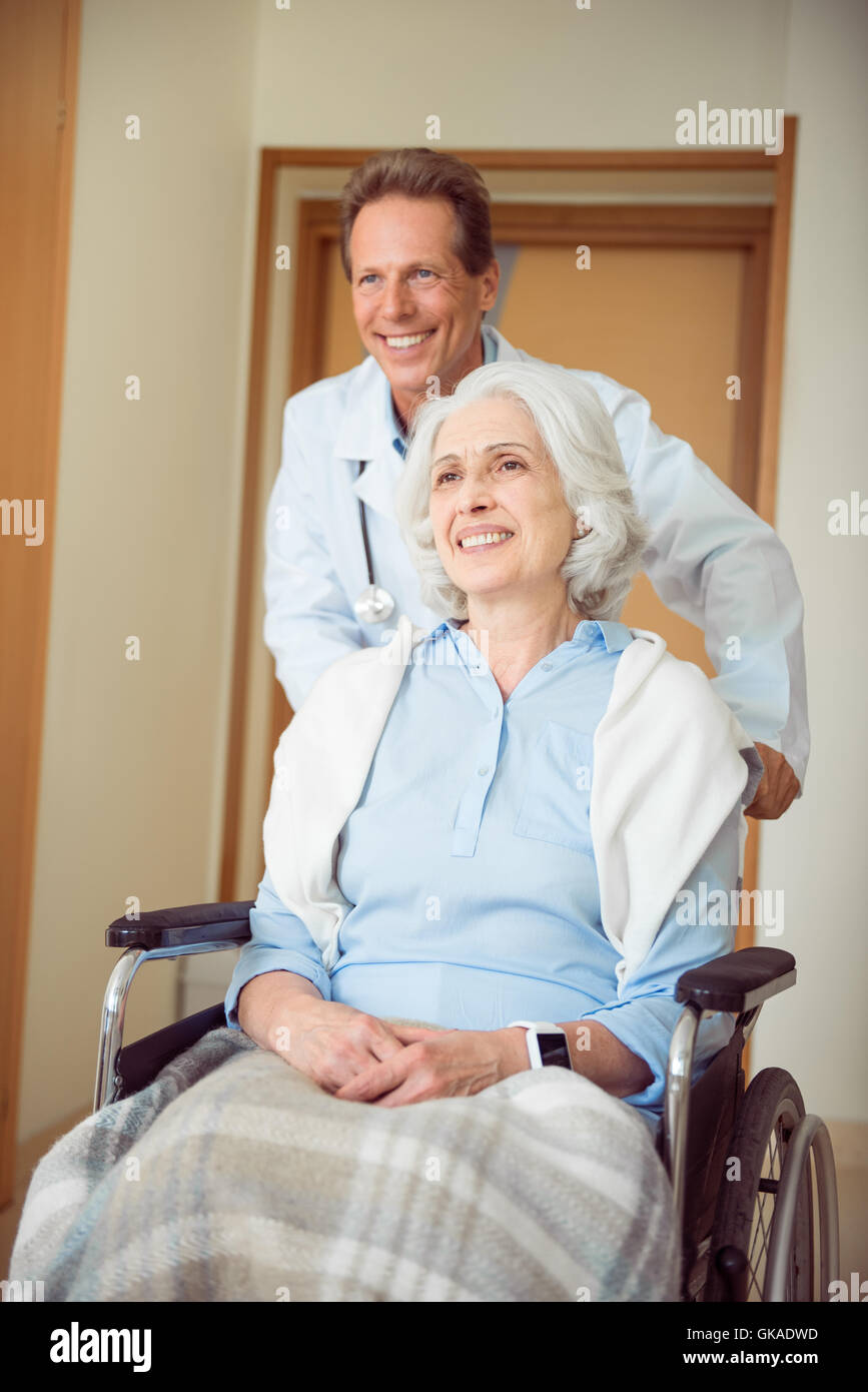 Senior female patient with doctor Stock Photo - Alamy