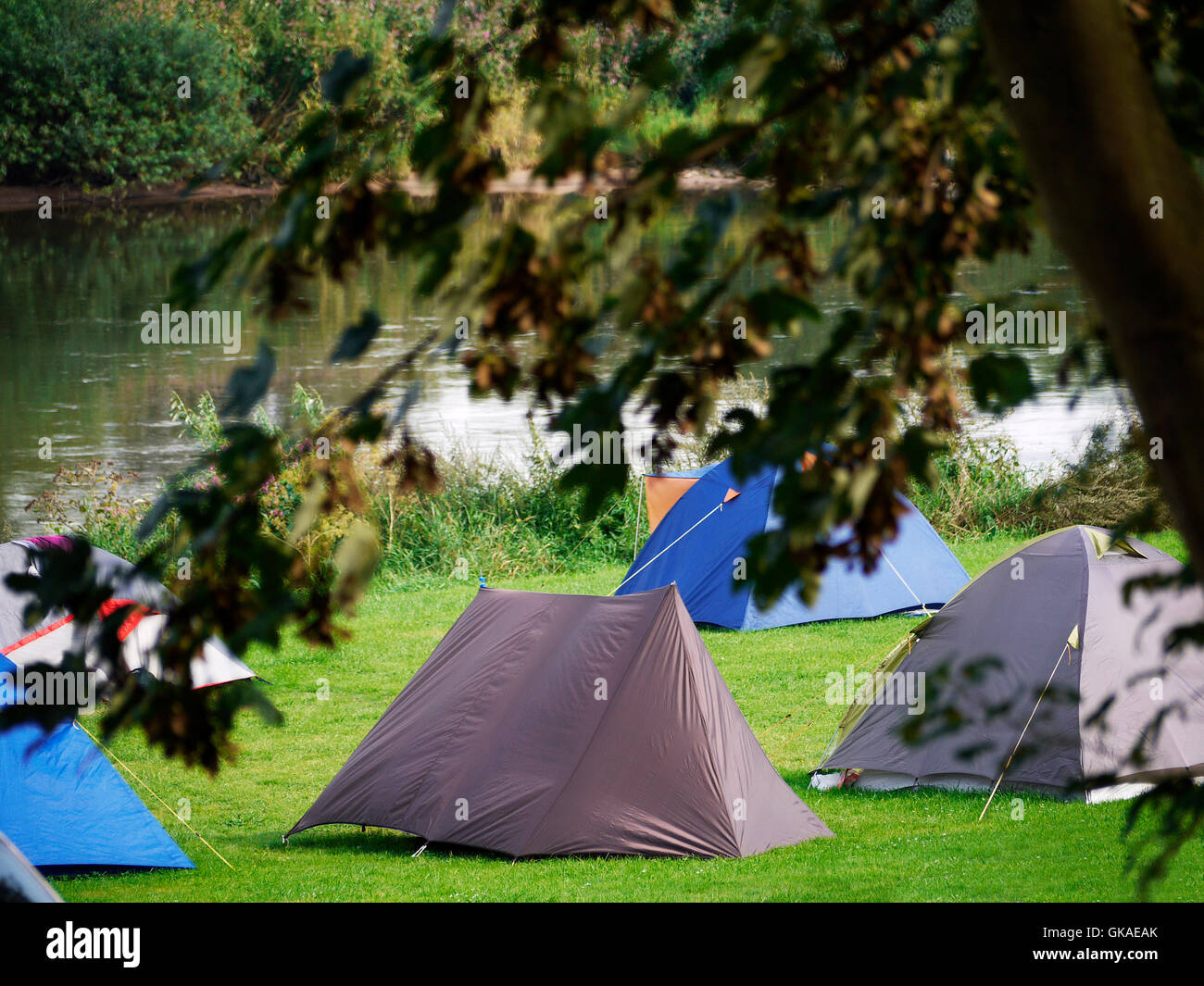 Camping holiday holidays vacation vacations hi-res stock photography ...