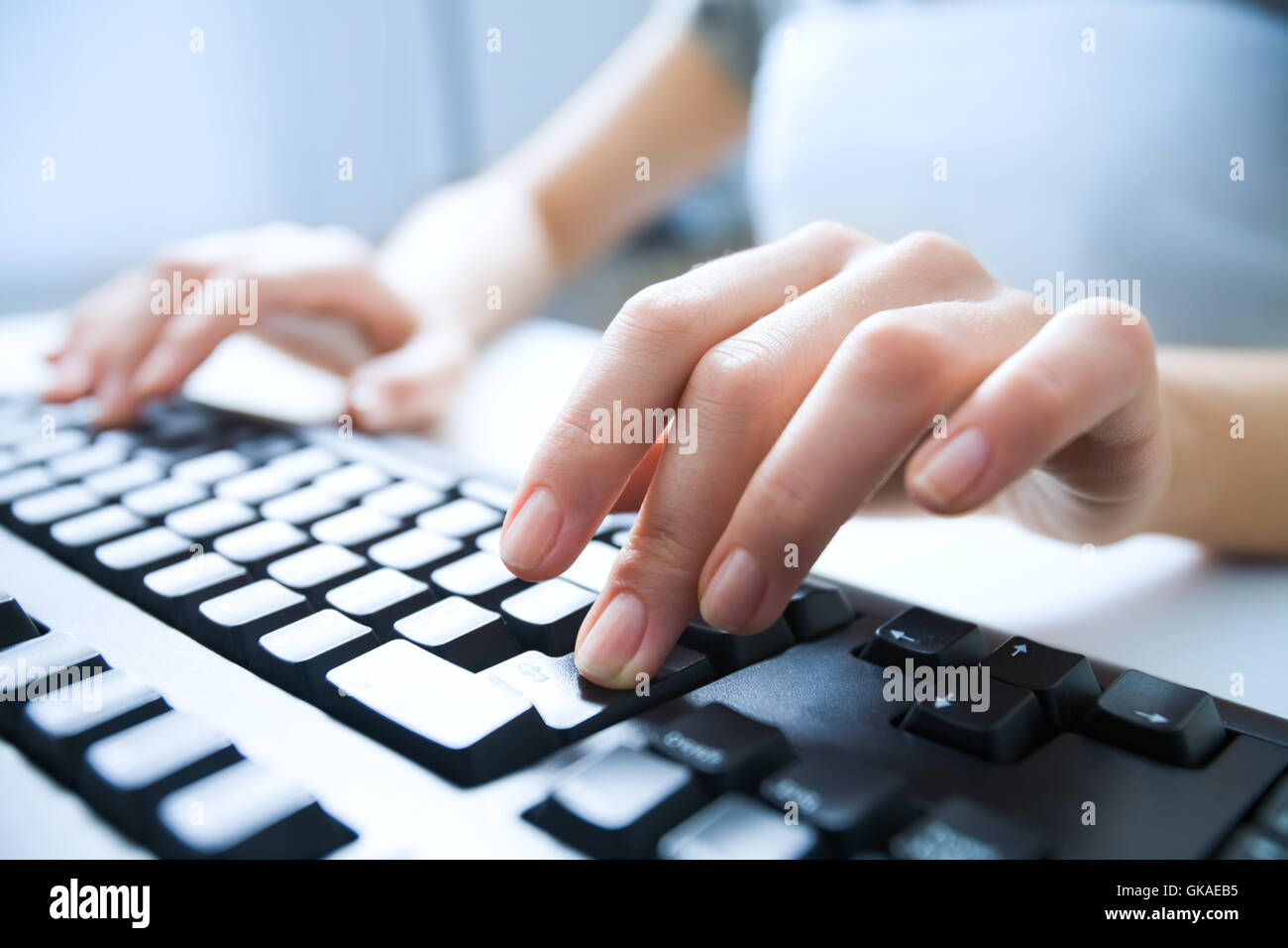 office type hand Stock Photo - Alamy