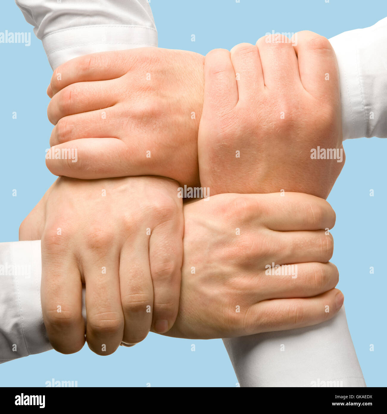 blue friendship hand Stock Photo - Alamy