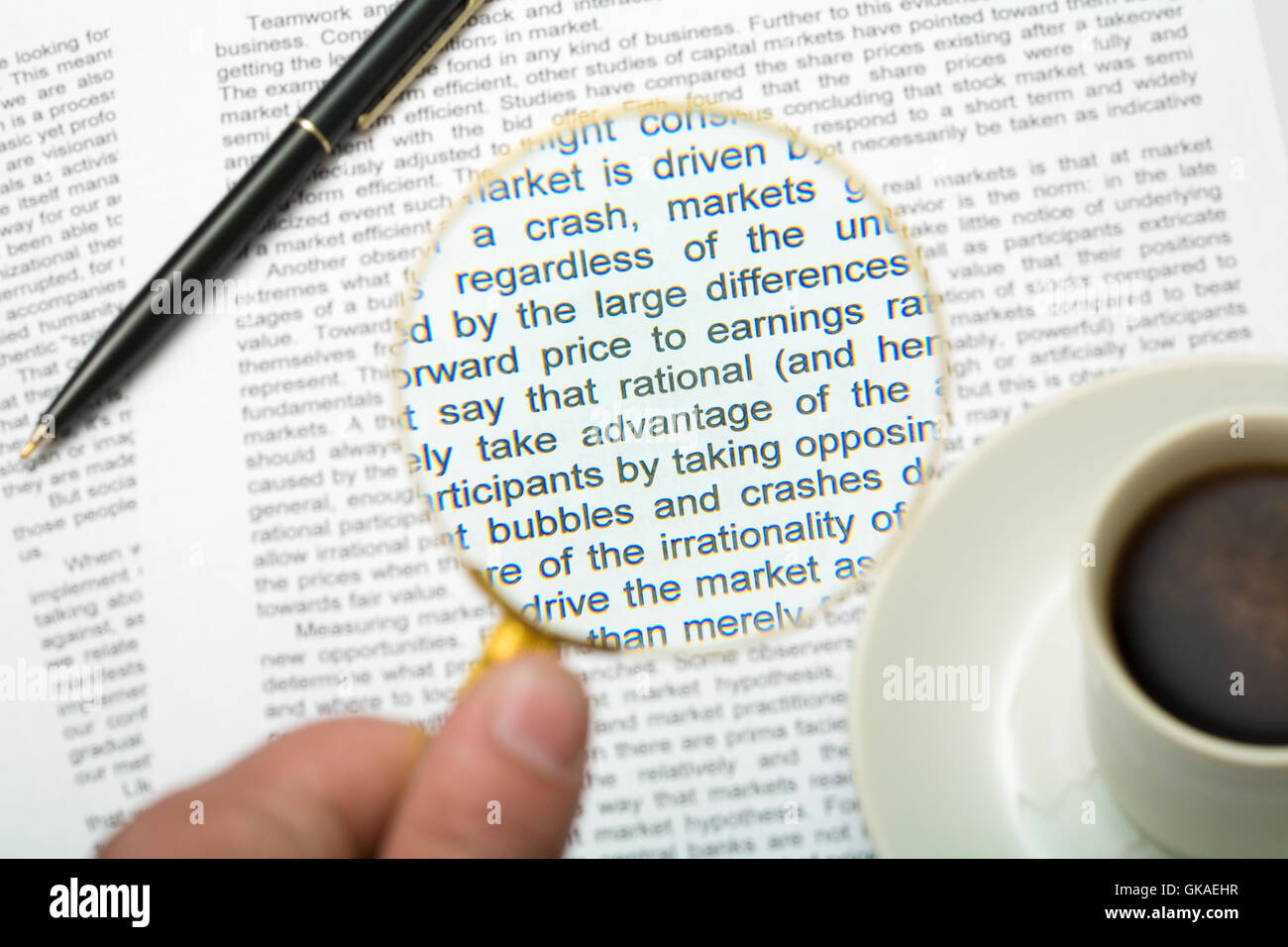 newspaper journal cup Stock Photo - Alamy