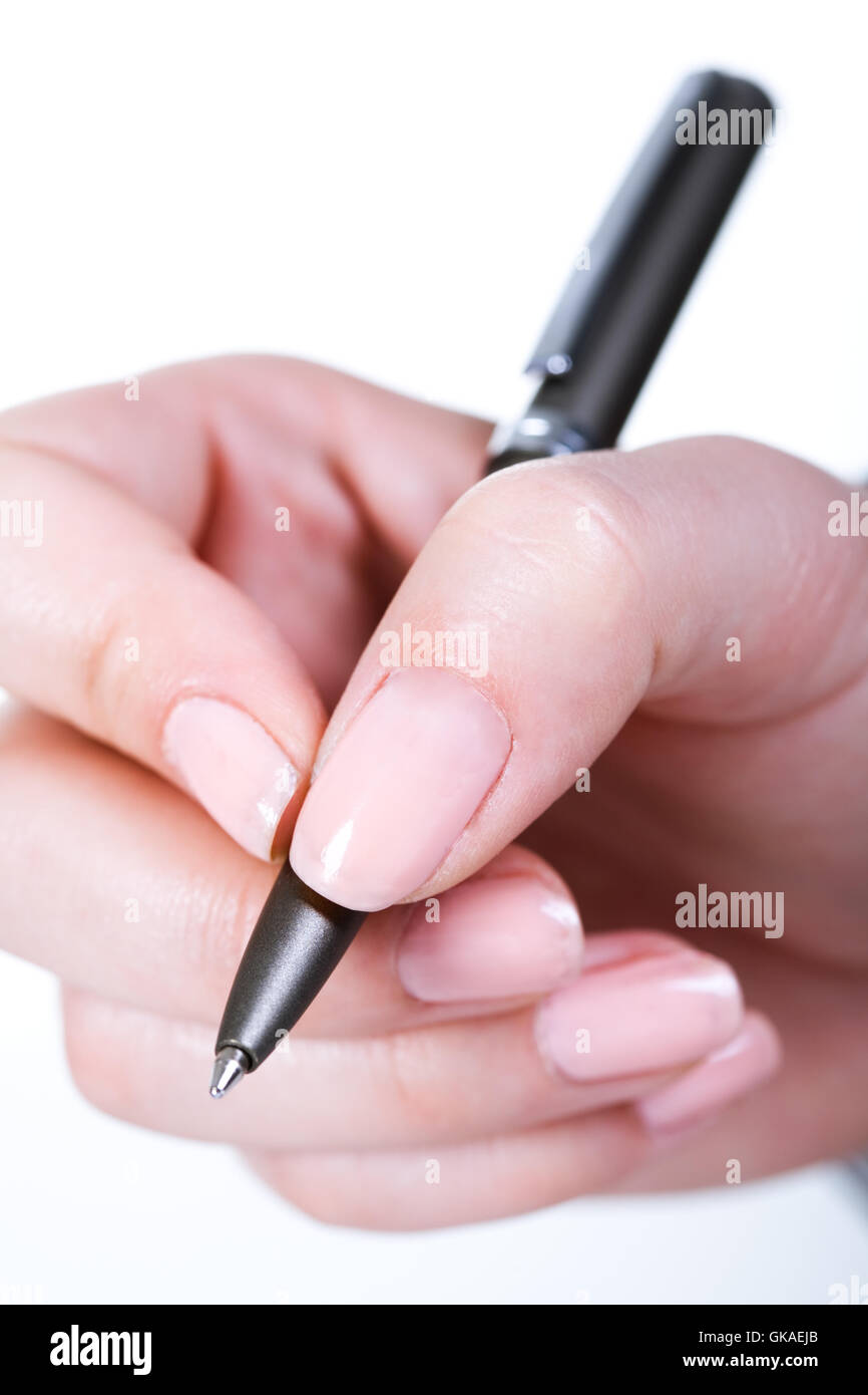 close hand write Stock Photo - Alamy