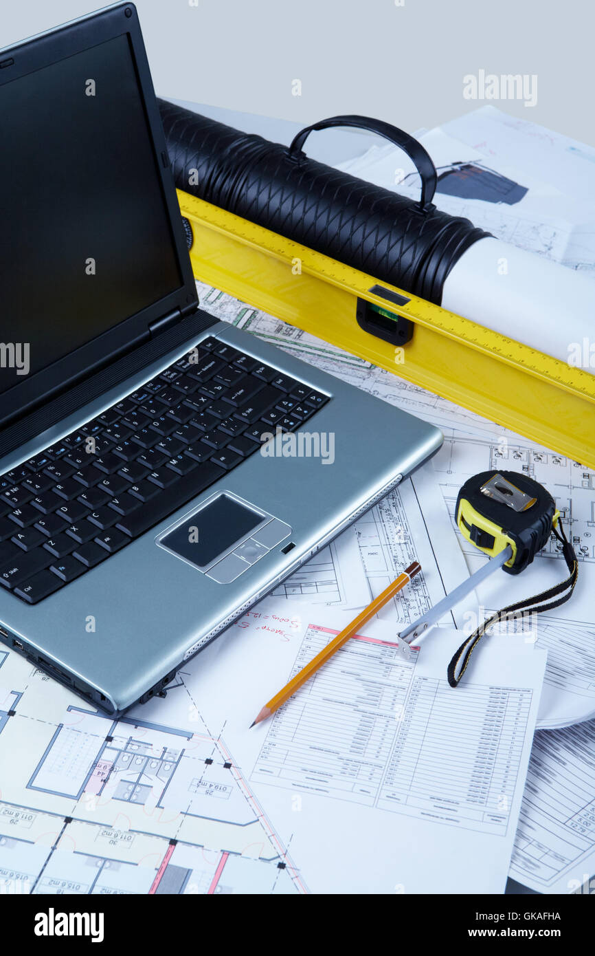 house building laptop Stock Photo - Alamy