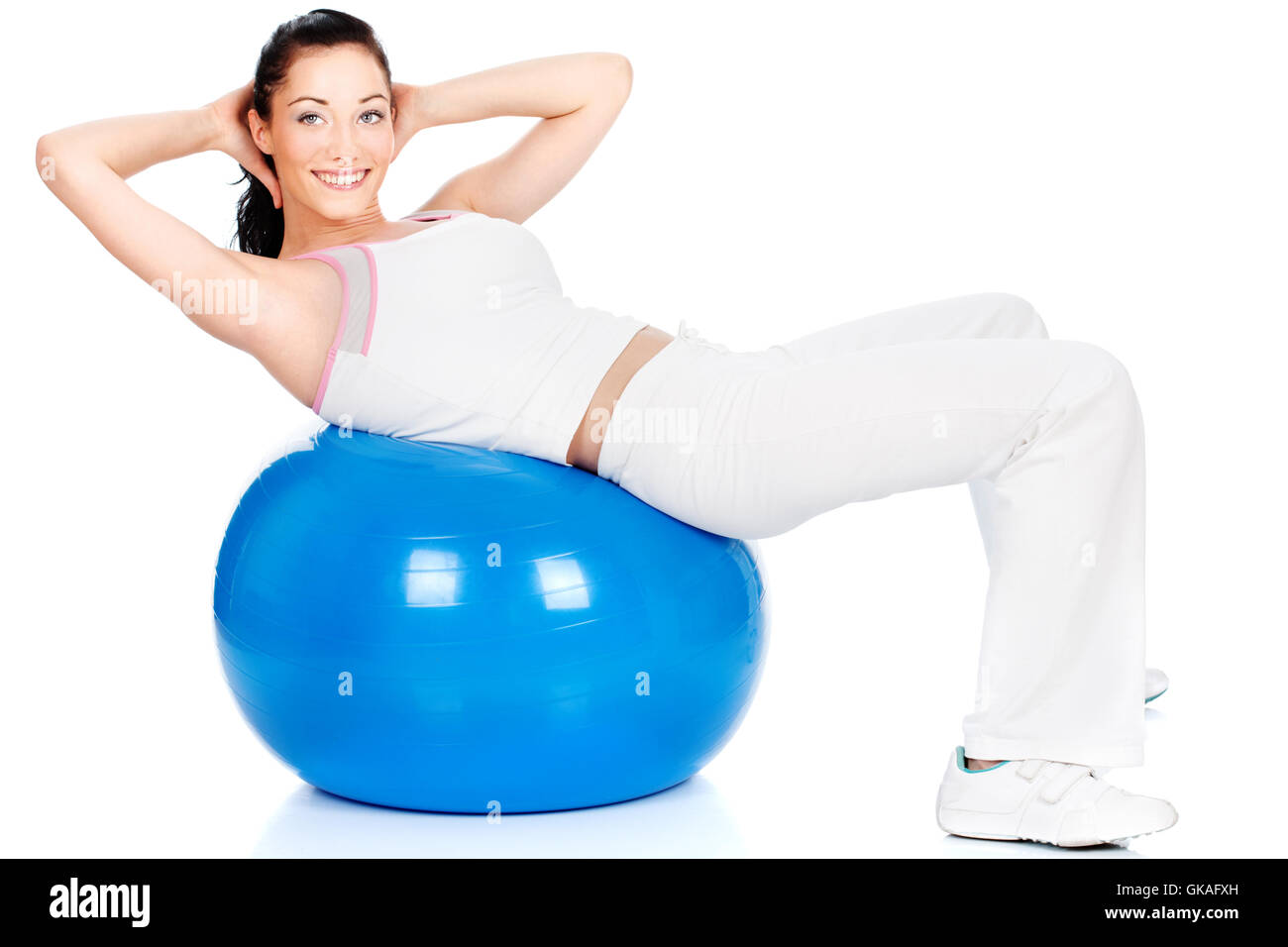 woman ball exercise Stock Photo - Alamy