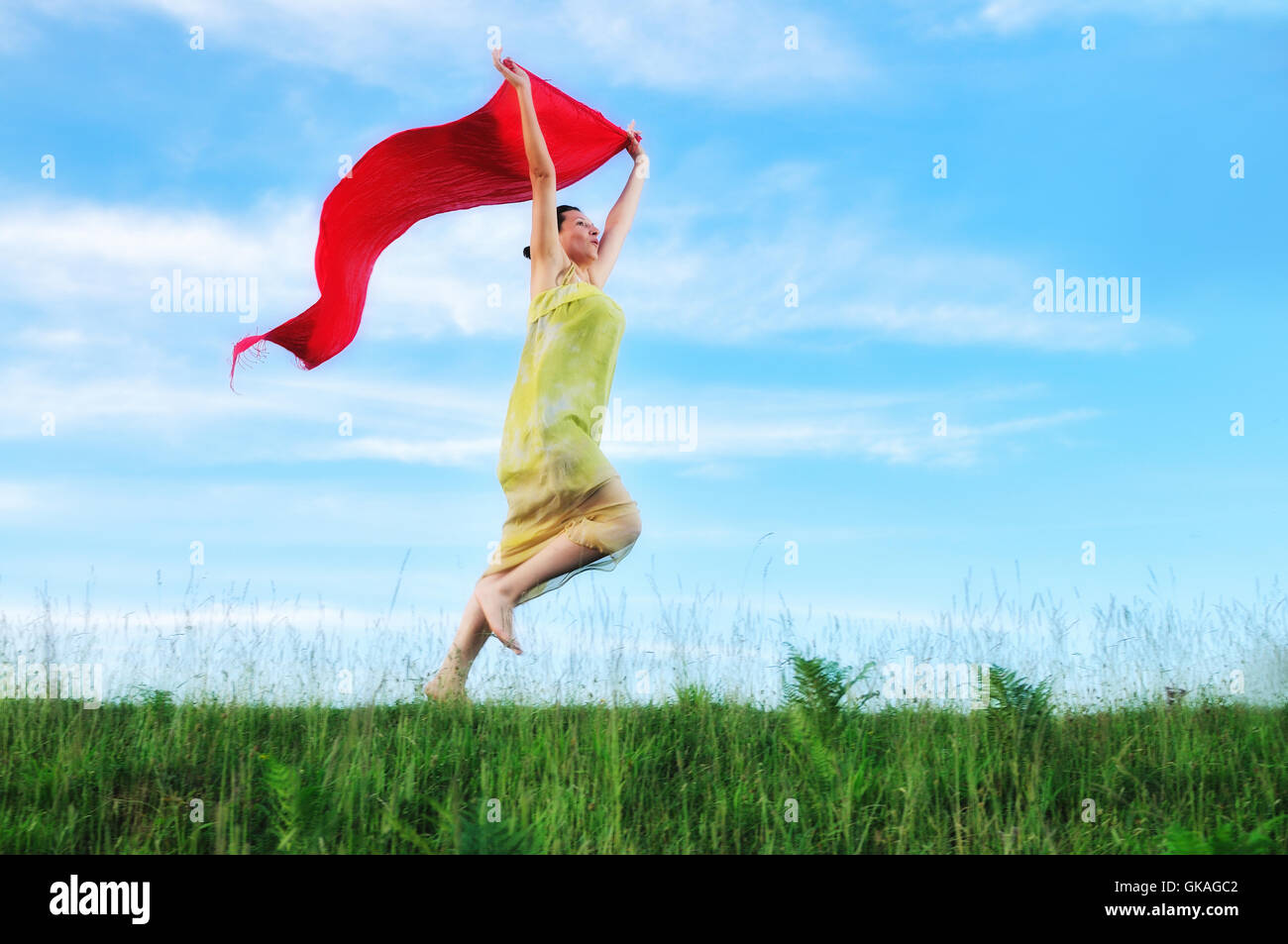 woman blue humans Stock Photo - Alamy
