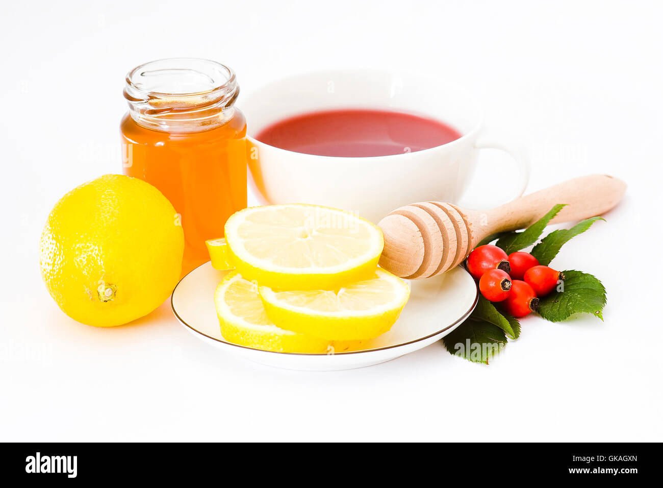 Winter tea cup tea honey Cut Out Stock Images & Pictures - Alamy