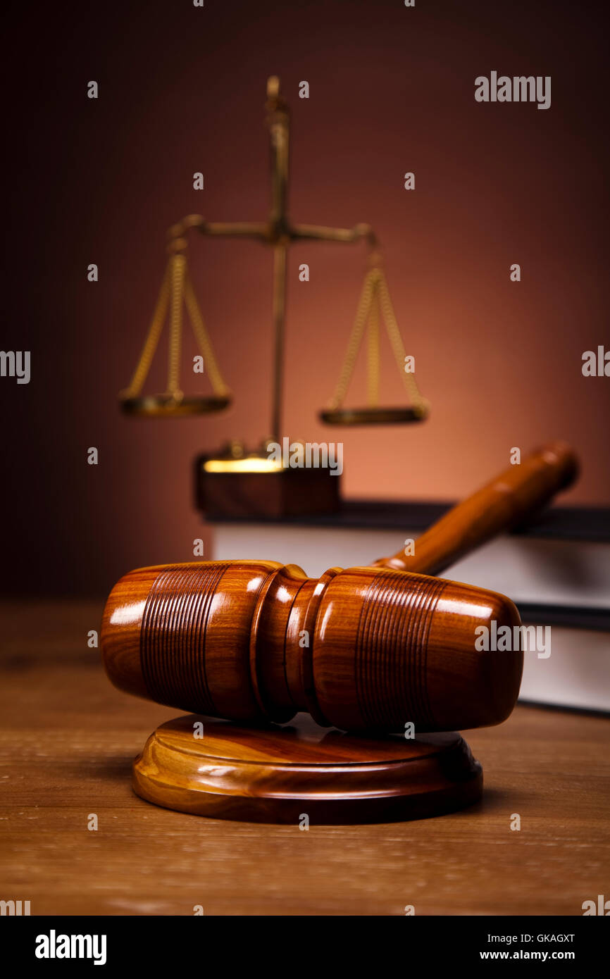 wood law justice Stock Photo - Alamy