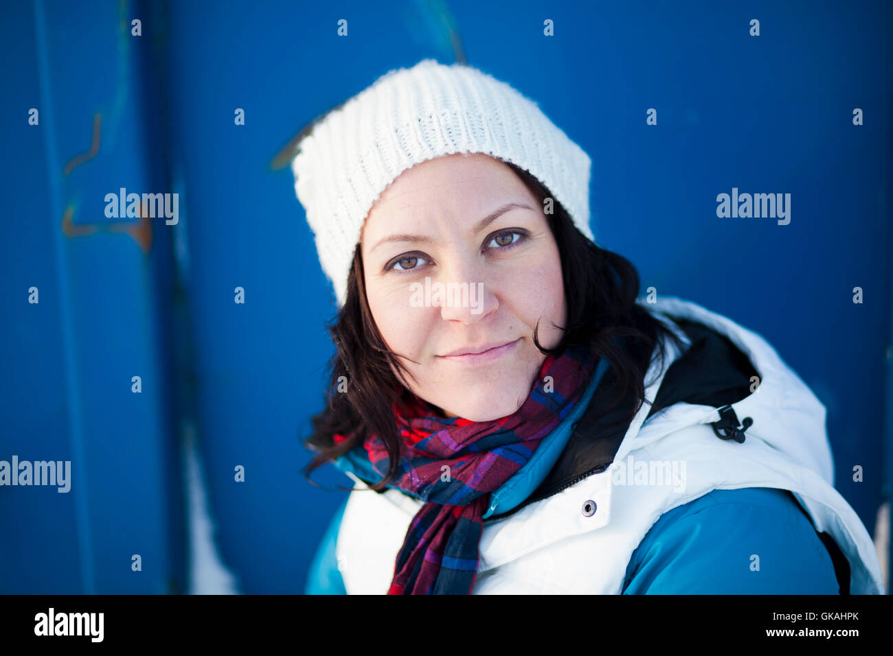 woman blue humans Stock Photo - Alamy