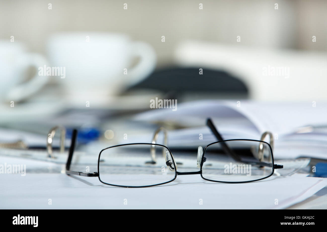 desk objects job Stock Photo - Alamy