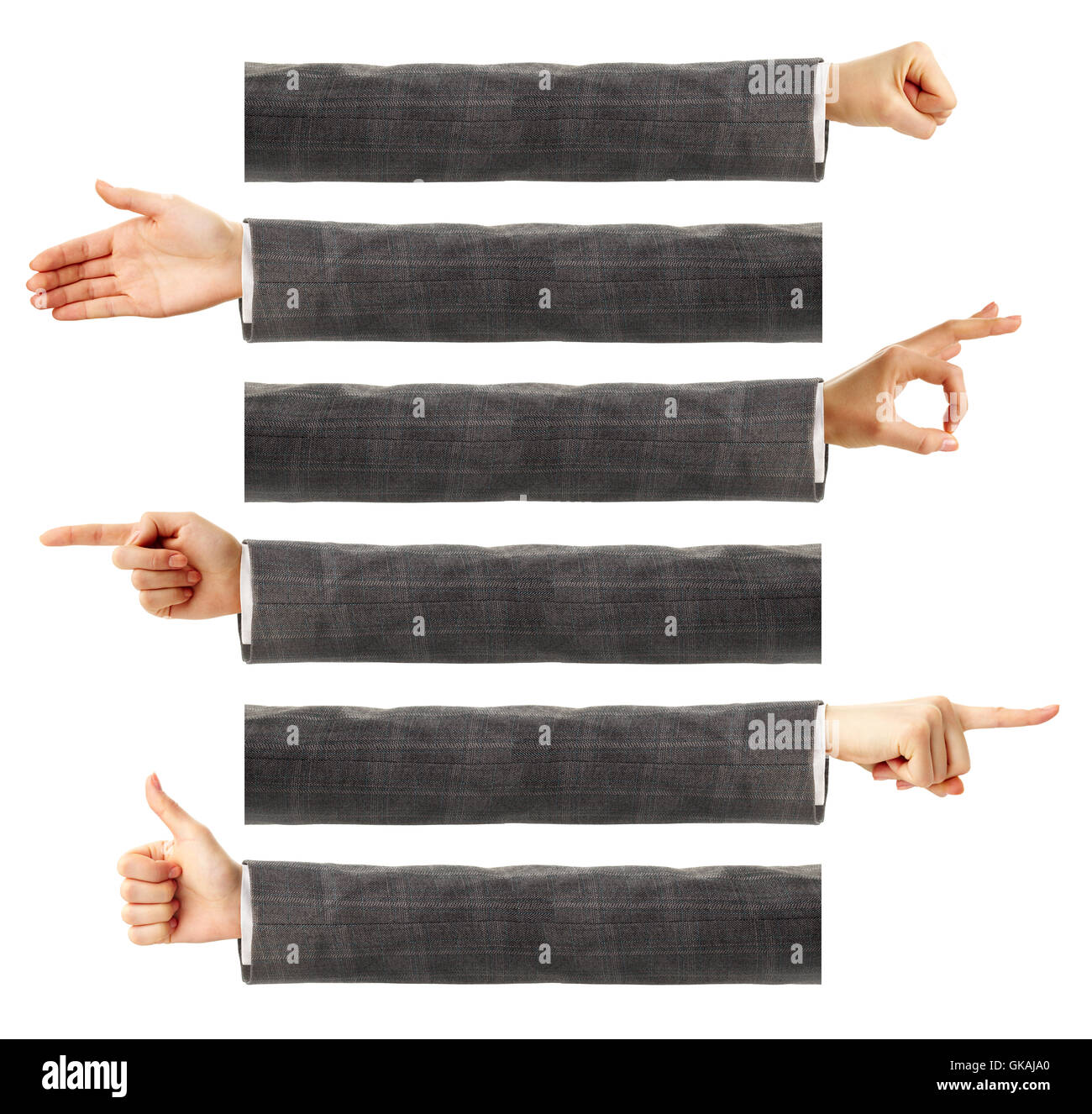 Bad hand showing thumbs Cut Out Stock Images & Pictures - Alamy