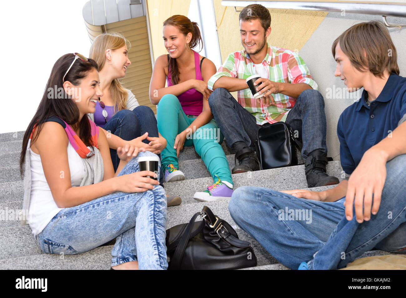 conversation talk speaking Stock Photo - Alamy