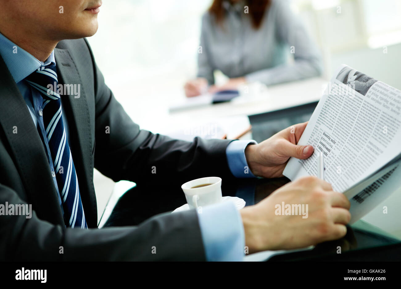 newspaper journal cup Stock Photo - Alamy